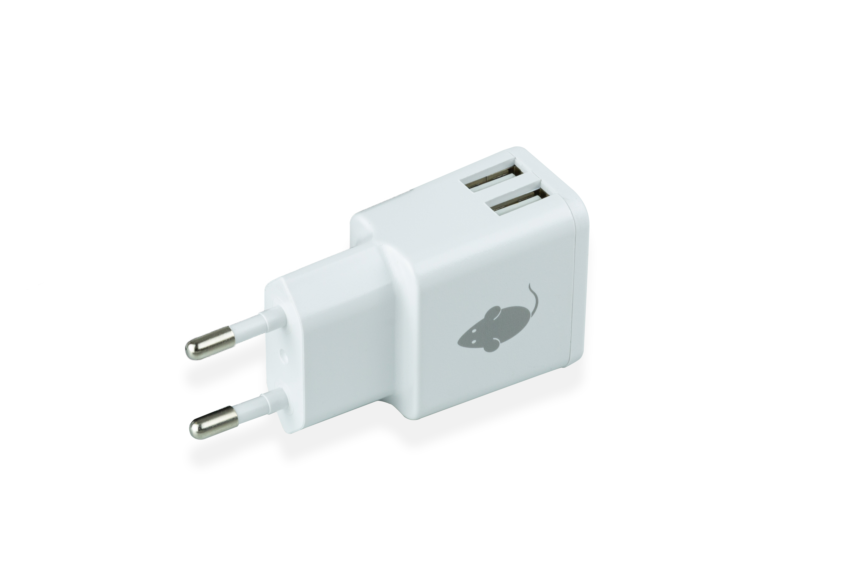 Greenmouse Dual USB Charger - white