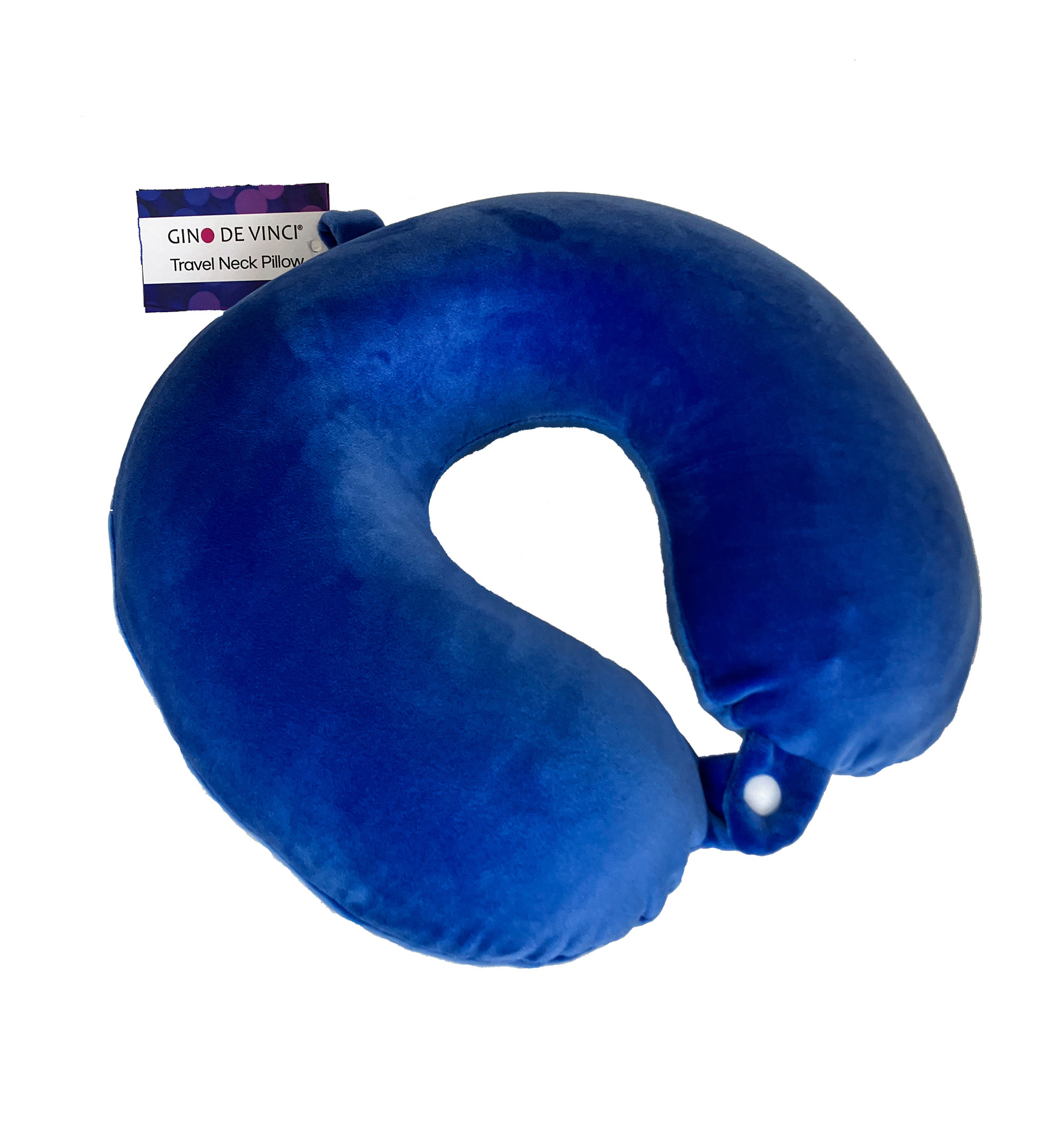 Gino De vinci Memory Foam Neck Pillow - Blue
