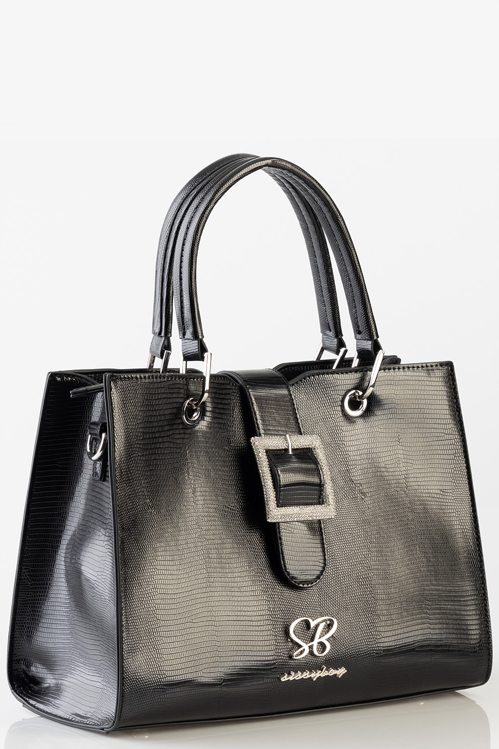 Sb Buckle Tote Bag Black